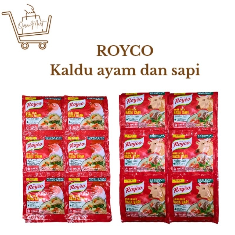 Jual Royco Kaldu Penyedap Ayam dan Sapi isi 12 sachet | Shopee Indonesia