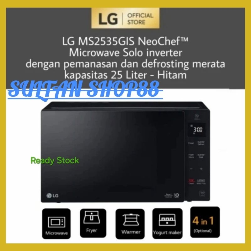 Jual LG MICROWAVE SMART INVERTER NEOCHEF MS2535GIS l MICROWAVE LG SOLO ...