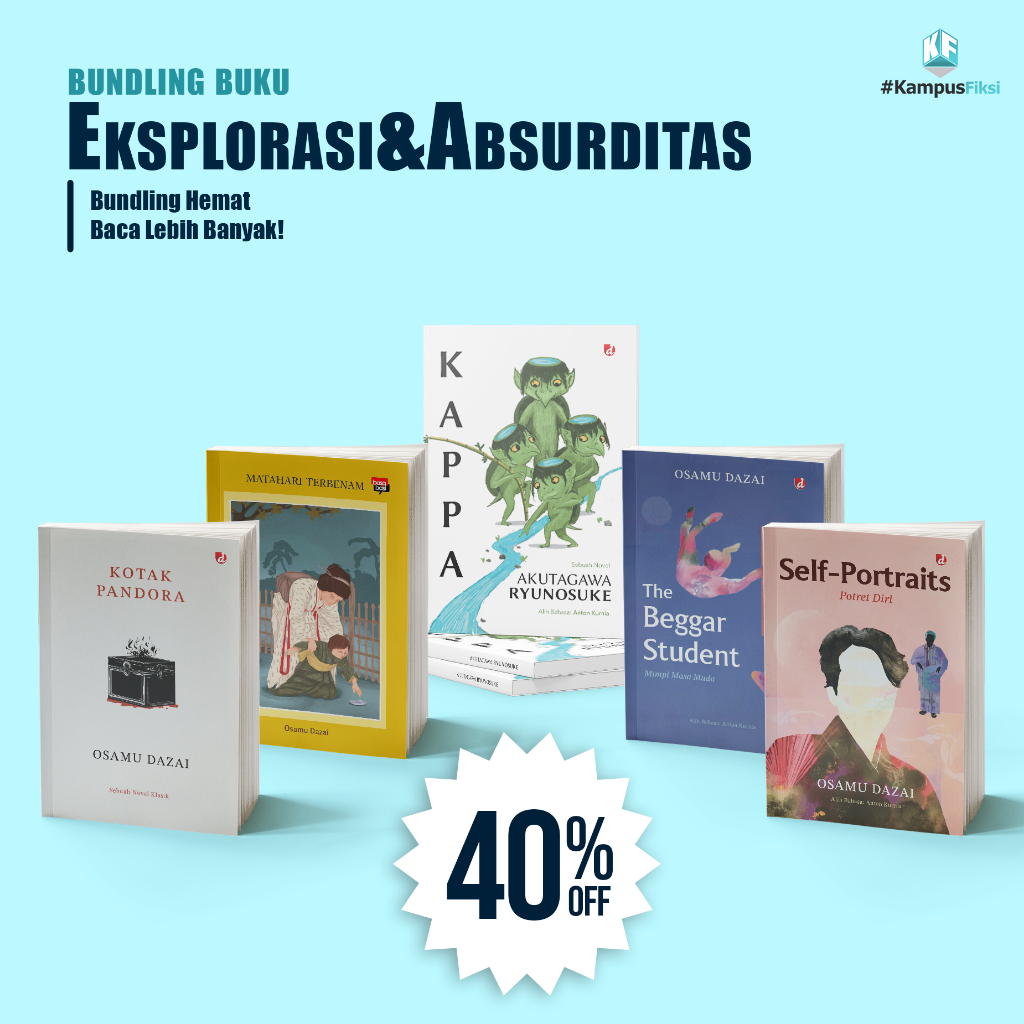 Jual KampusFiksi - Bundling Buku Eksplorasi Manusia dan Absurditas - Osamu Dazai & Akutagawa ...
