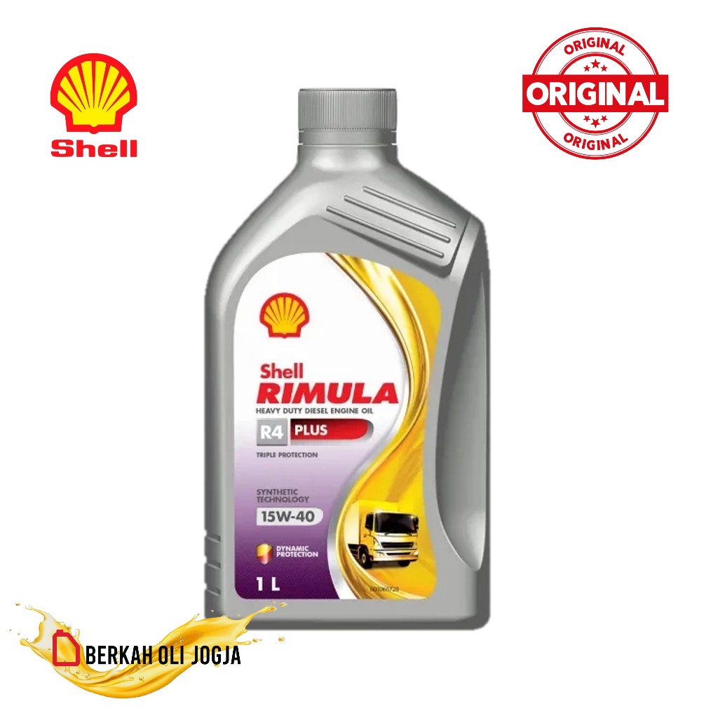 Jual Oli Mesin Mobil Shell Rimula R4 Plus 1L Original | Shopee Indonesia