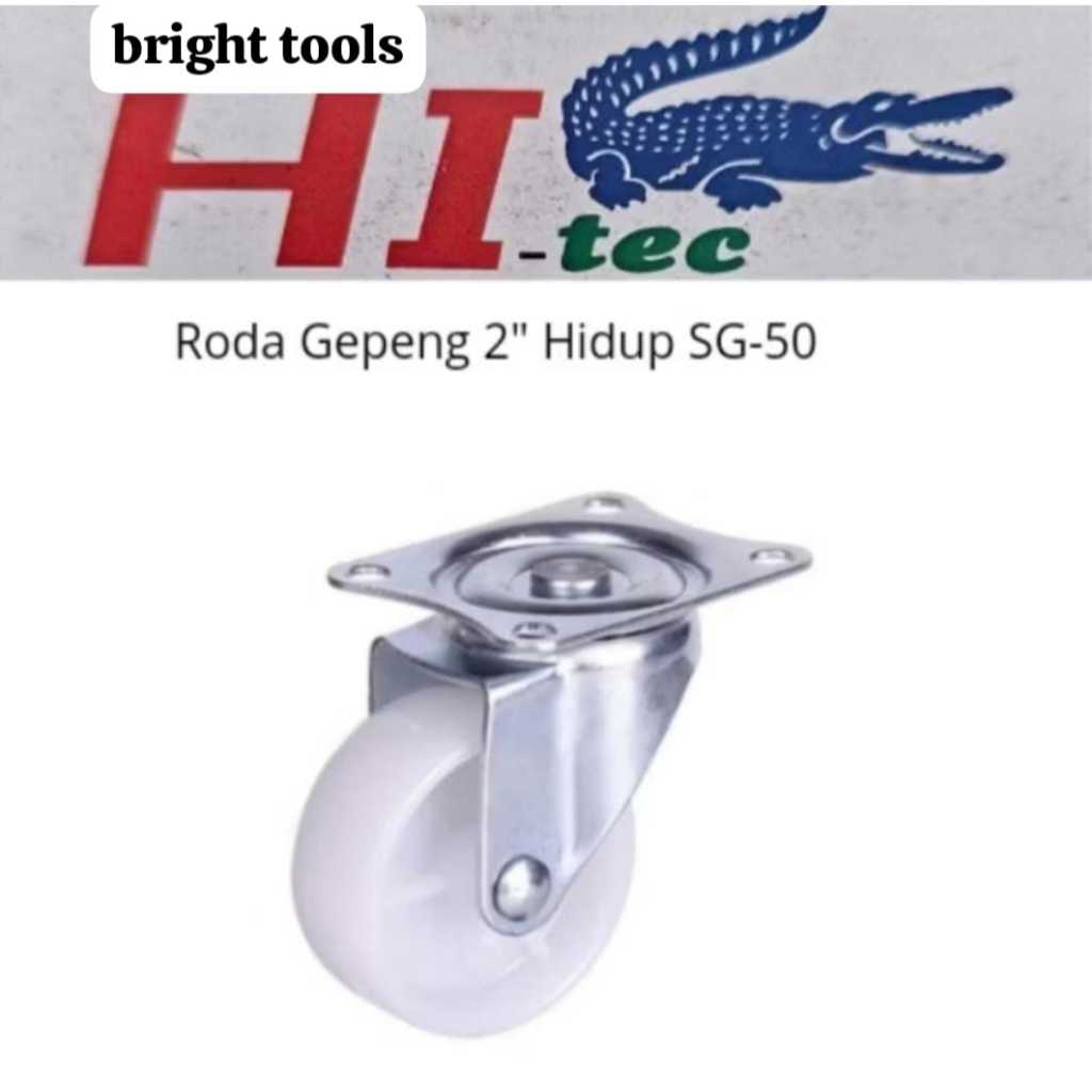 Jual Roda Gepeng 2" Hidup SG50 HITEC/Roda Caster 2" Hidup/Roda Nylon 2 ...