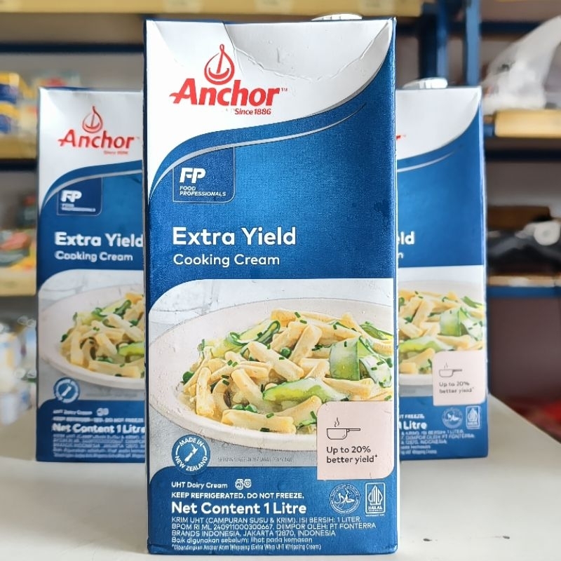 Jual Anchor Extra Yield 1 Liter / Cooking Cream Anchor 1 Liter | Shopee ...