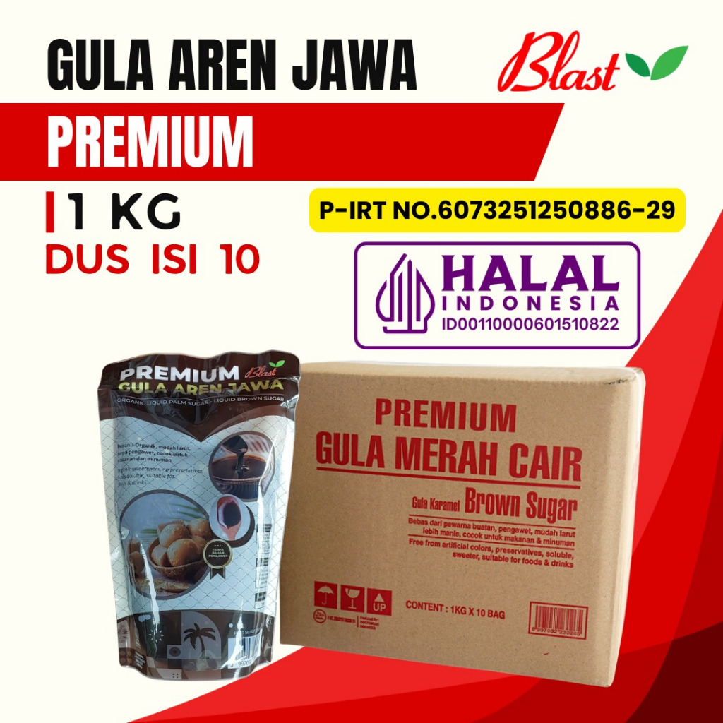 Jual Gula Aren Cair Premium / Gula Jawa Aren Cair 1 Dus isi 10 Pouch ...