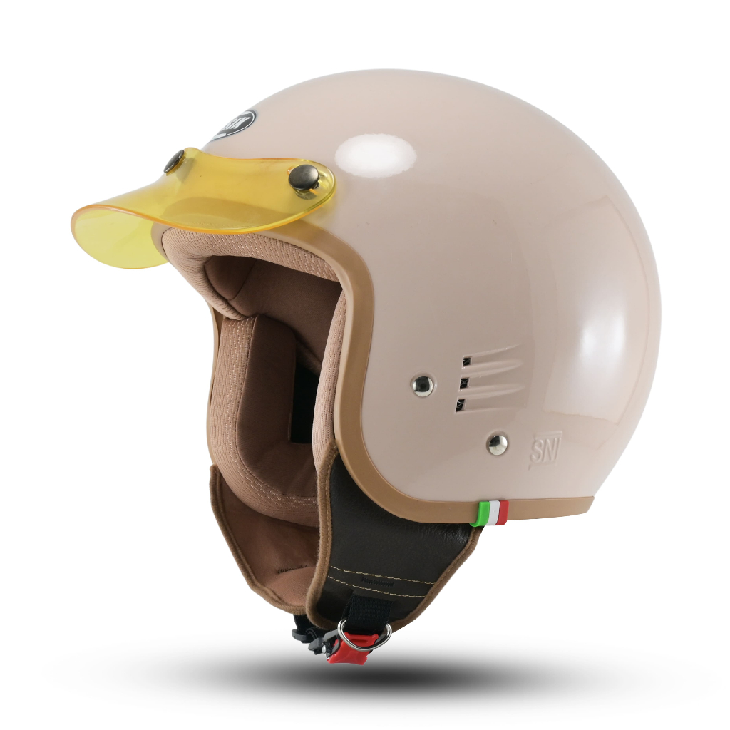 Jual Helm Polos Retro Bogo Dewasa Pria Wanita SNI kekinian | Shopee ...