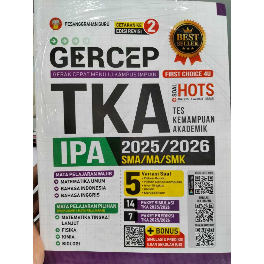 Jual (ORIGINAL) BUKU GERCEP TKA IPA SMA/MA/SMK 2025/2026 | Shopee Indonesia