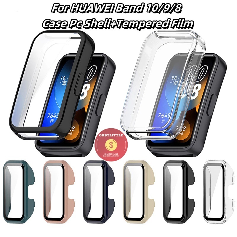 Jual Huawei Band 10/9/8 Armor Case - PC Shell + Tempered Glass, 360 ...