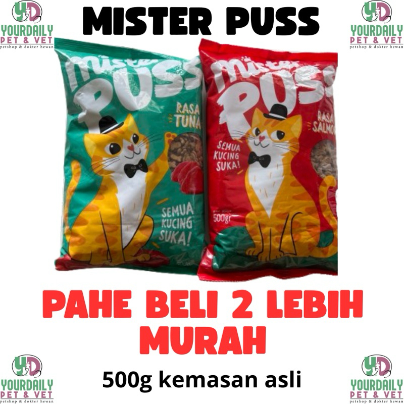 Jual Mister Puss rasa tuna & salmon 500g freshpack | paket hemat beli 2 ...