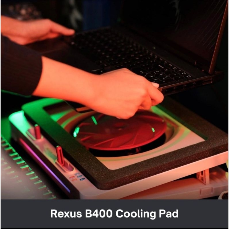 Jual Rexus Breeze B400 Frost Cooling Pad Cooler Fan Kipas Gaming Laptop ...
