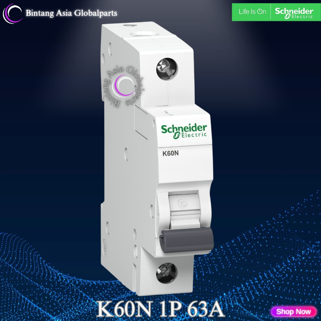 Jual MCB 1p 63a Schneider Original / MCB 1 Phase 63 Ampere 6kA | Shopee ...