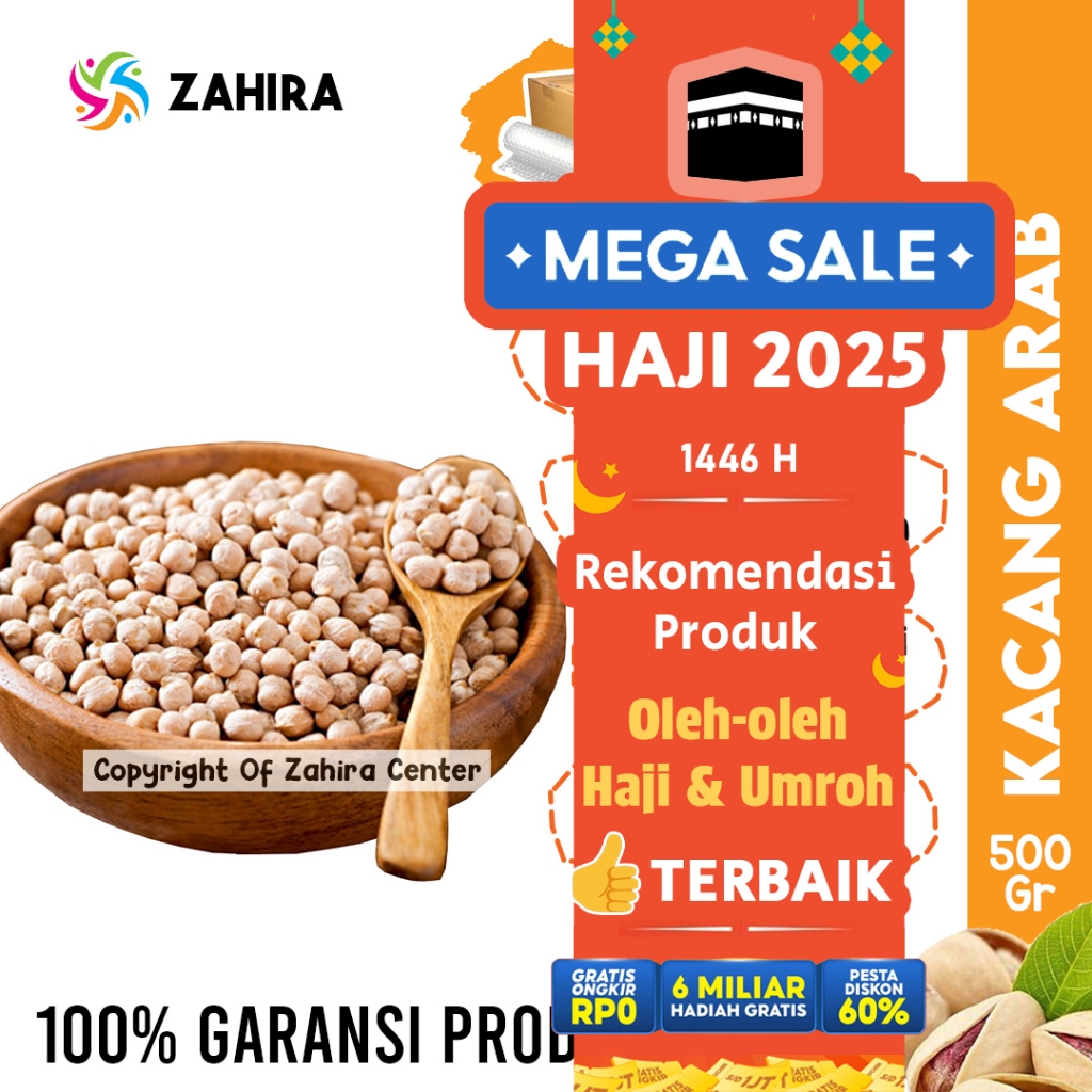 Jual KACANG ARAB Premium 500 Gram Matang Panggang JAGUNG ARAB Chickpeas ...