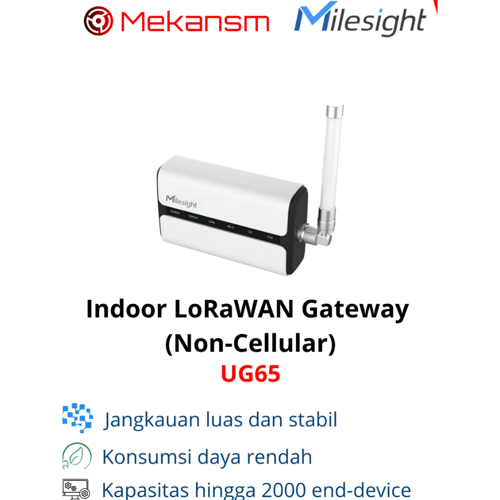 Jual Milesight UG65 - Semi-Industrial & Indoor LoRaWAN® Gateway ...
