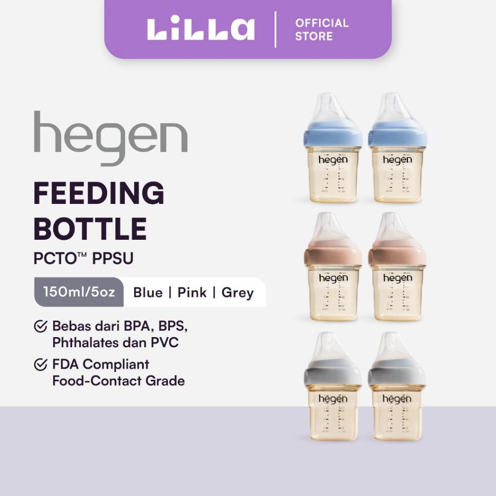 Jual HEGEN PCTO 150ml/5oz Feeding Bottle PPSU (2-pack) | Shopee Indonesia