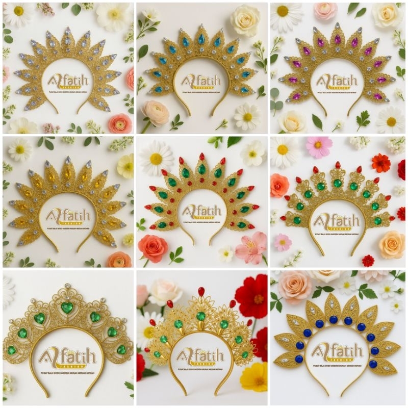 Jual AKSESORIS ADAT BUGIS MAKASSAR BANDO PENARI MAHKOTA KALUNG GELANG ...