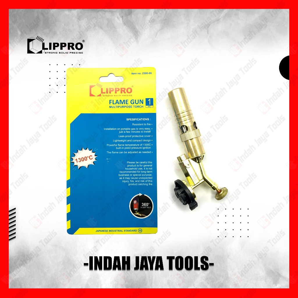 Jual LIPPRO 2500-66 Gas Torch Kuningan - Flame Gun Multipurpose Kepala ...