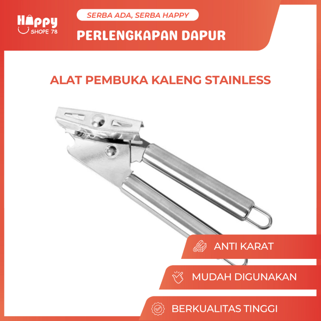 Jual Alat Pembuka Kaleng Stainless Can Opener Buka Kaleng Susu Makanan ...