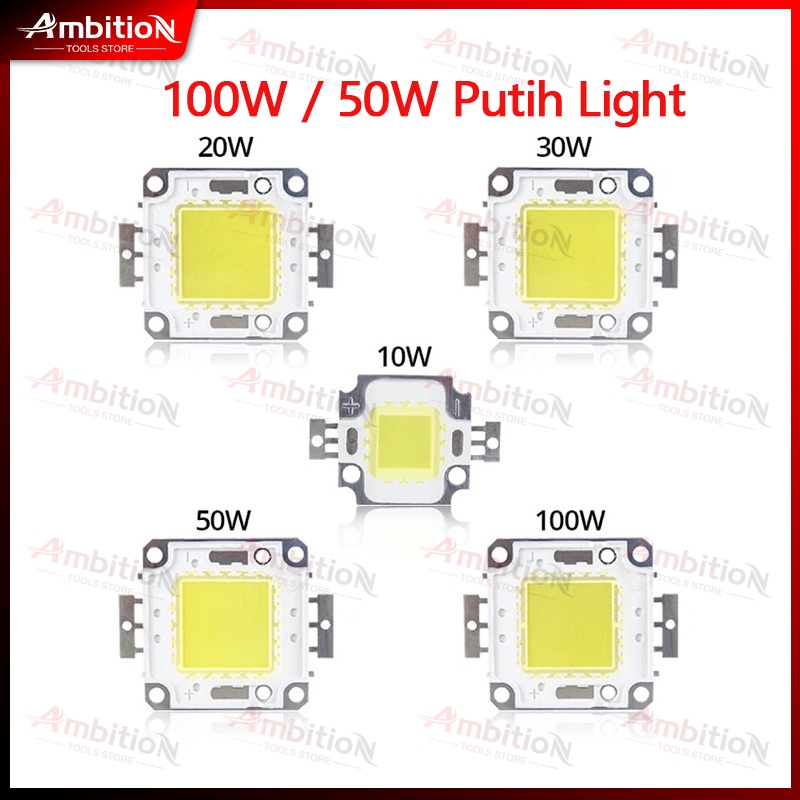 Jual 100w/50w COB LED Mata Led Pju Cobra 50Watt 50 W / 100watt Chip Led ...