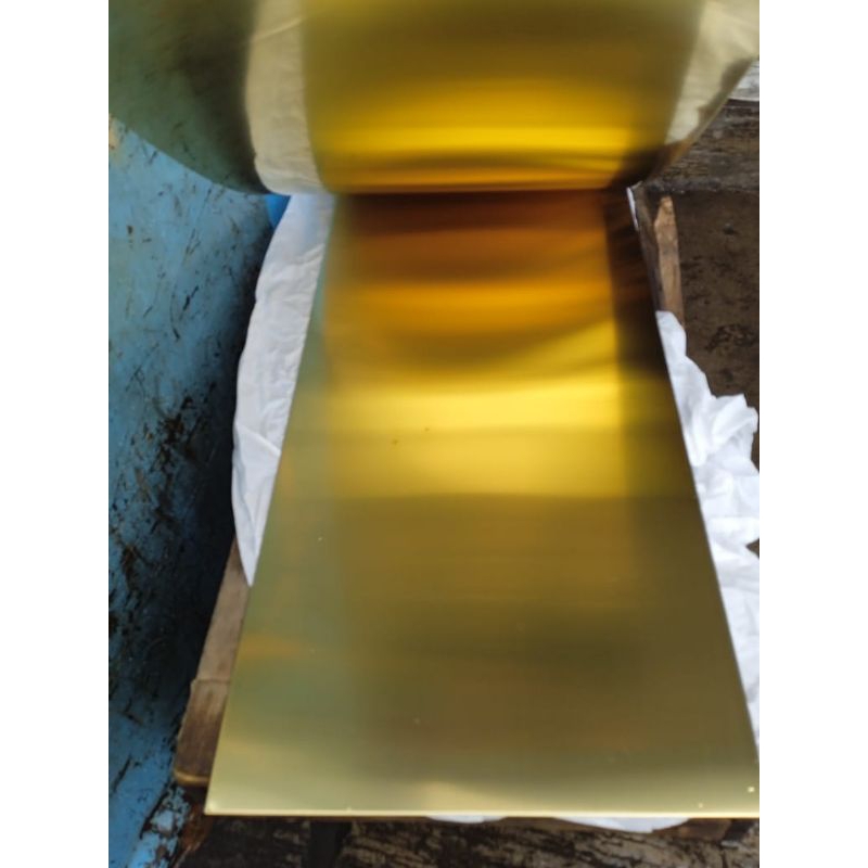 Jual Plat Kuningan Murni 0.05mm x 350mm x 350mm | Shopee Indonesia