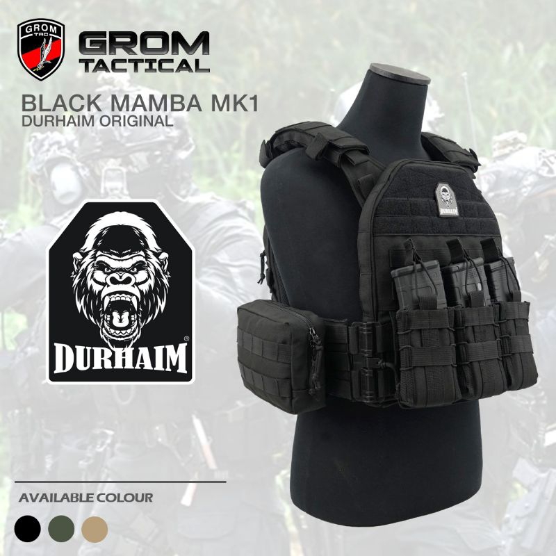 Jual Durhaim Black Mamba MK1 - Body Vest Tactical Militer Level Tinggi ...