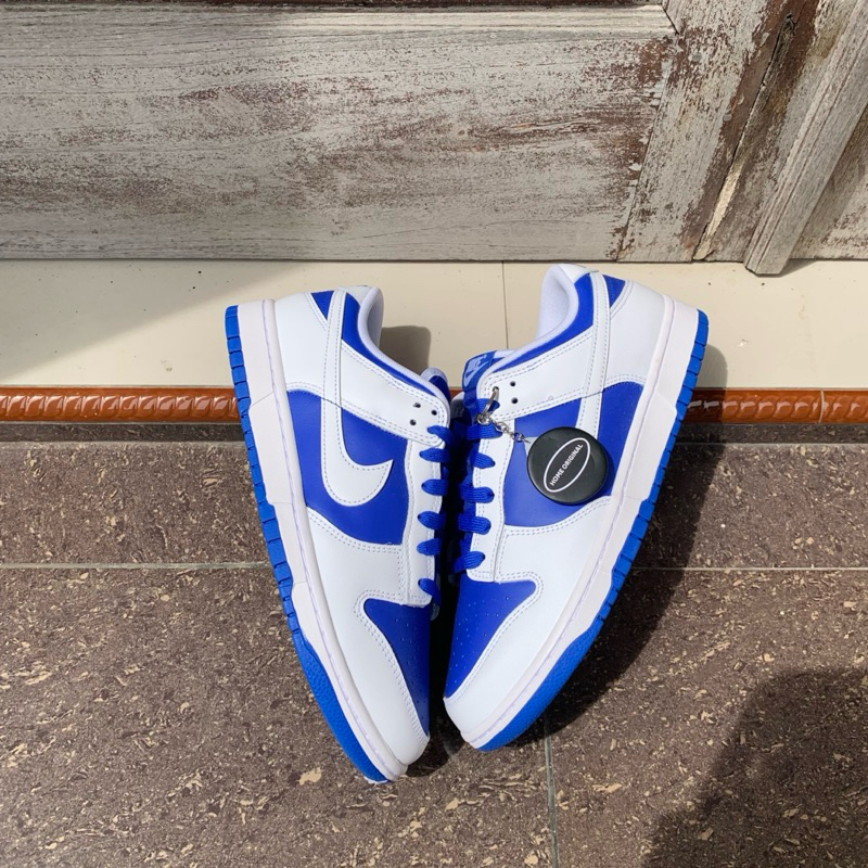 Jual Sepatu Nike Dunk Low Racer Blue White Original Resmi | Shopee ...