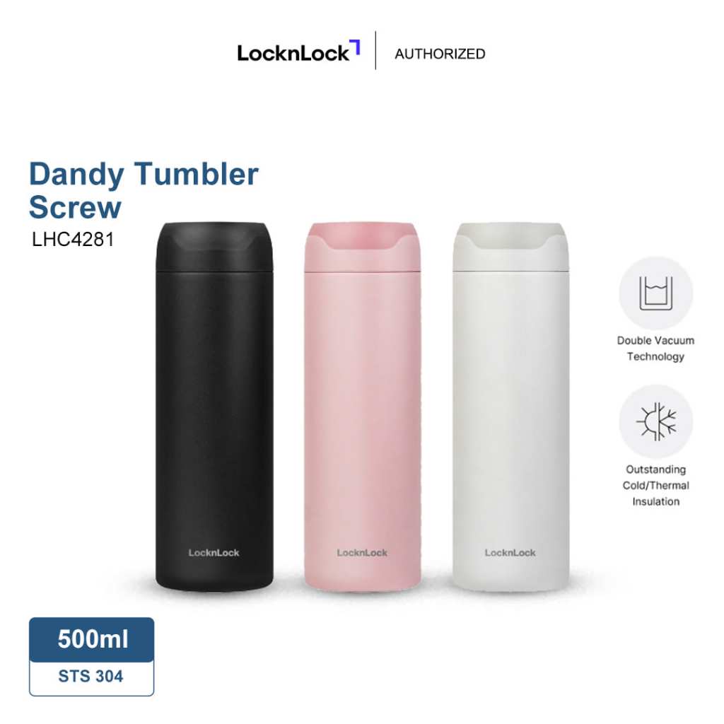 Jual LocknLock Dandy Tumbler Screw 500ml - LHC4281 | Shopee Indonesia