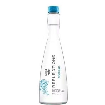 Jual AQUA Reflection Sparkling Water Glass 380ml Botol | Shopee Indonesia
