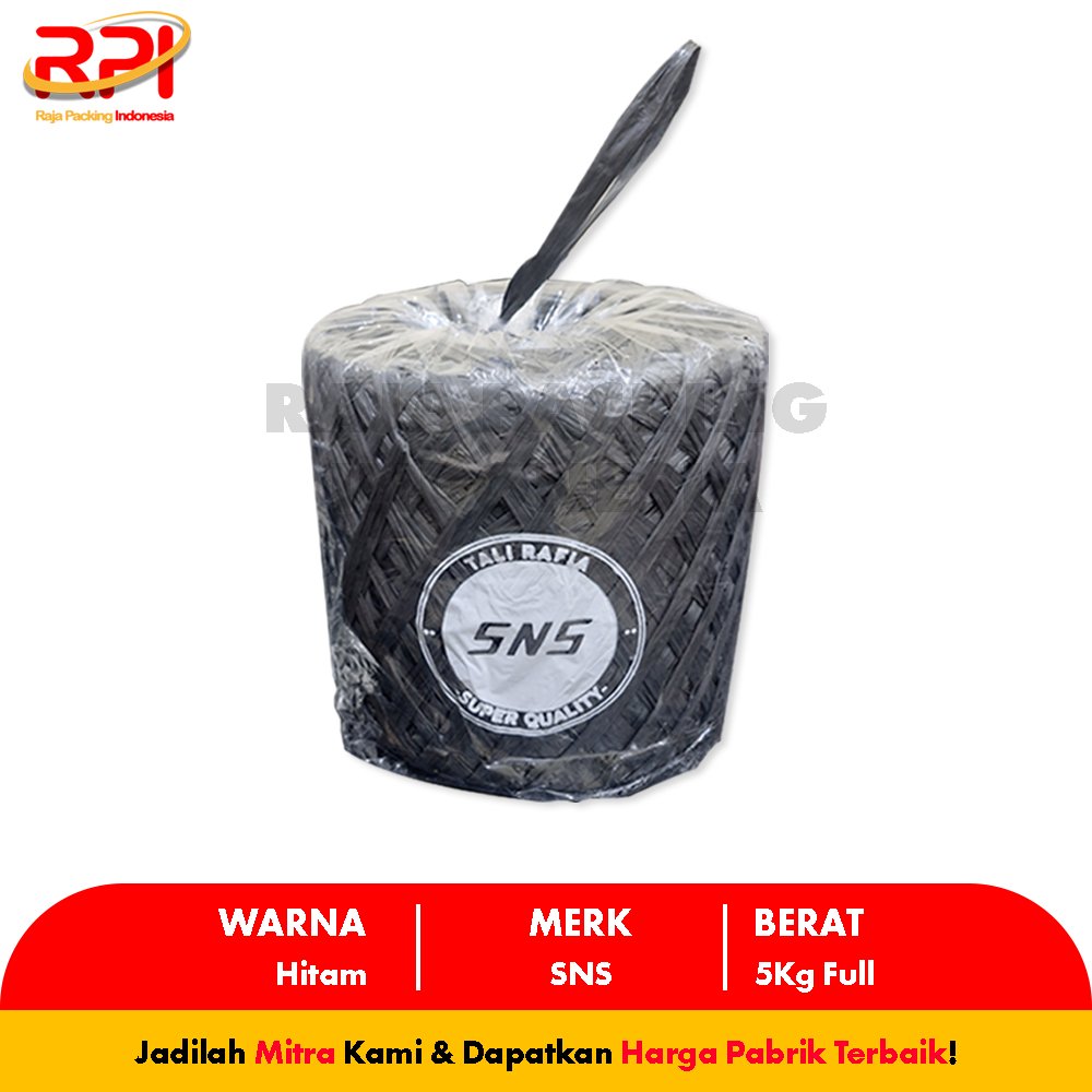 Jual Tali Rafia Hitam 5 KG Tebal (RAJA PACKING INDONESIA) | Shopee ...