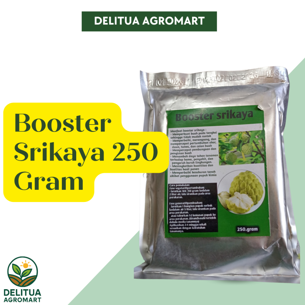 Jual Booster Srikaya 250 Gram – Pupuk Perangsang Buah, Akar, dan Pembungaan | Shopee Indonesia