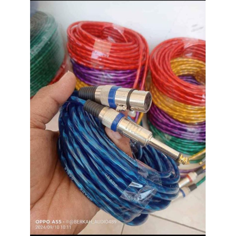 Jual kabel microphone 5m 10m 15m 20m Jack Canon Akai xlr kabel ...