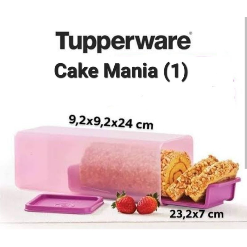 Jual Tempat kue Cake Mania Tupperware ( FREE Bubble Warp ) | Shopee ...