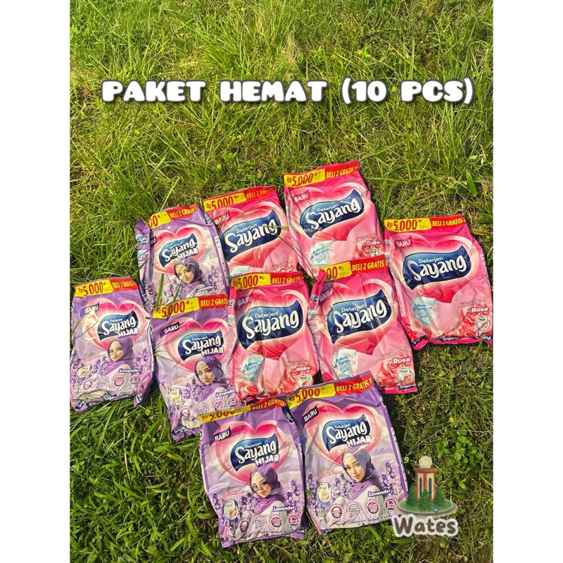 Jual (10 PCS) Paket Deterjen Sayang 220 Gram Kemasan Rp5000 Power ...