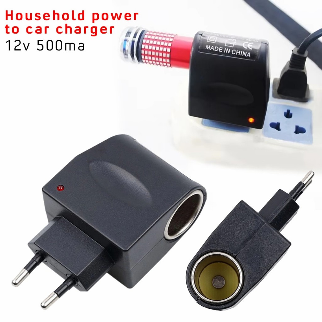 Jual Car Charger Switch EU Plug Colokan Listrik Mobil Adapter Adapter ...