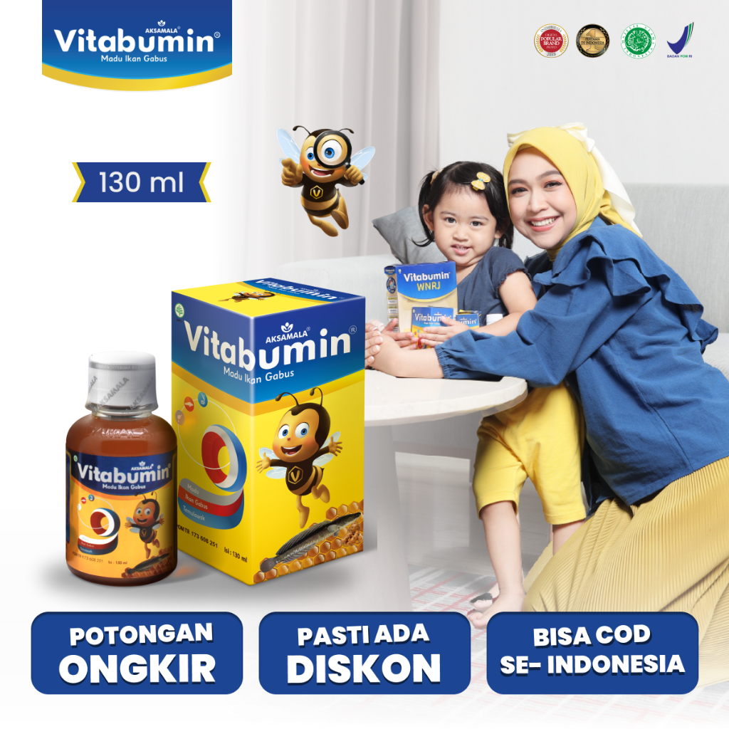 Jual VITABUMIN 130ml | Madu Penambah Nafsu Makan Untuk Anak Usia 1-12 Tahun | Shopee Indonesia