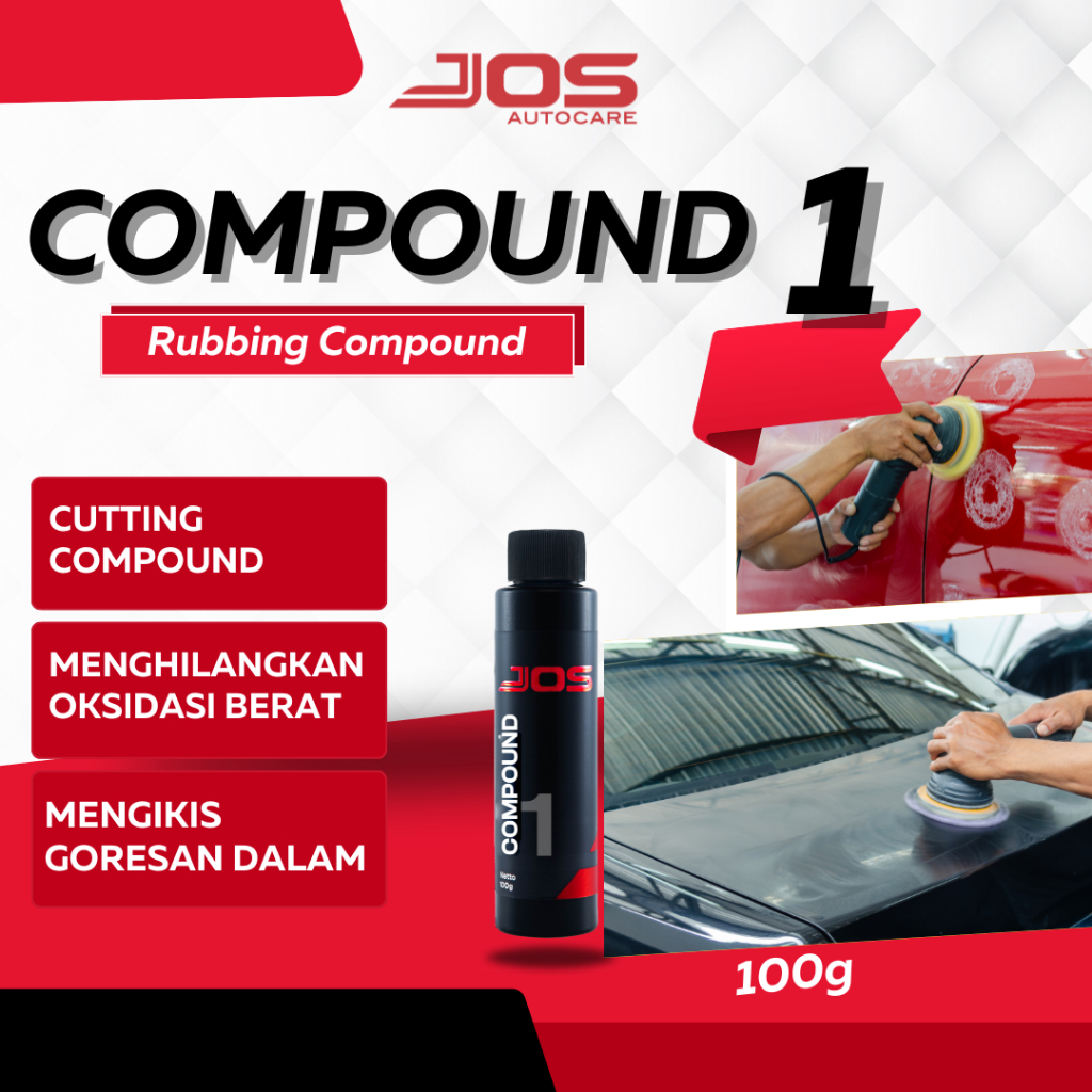 Jual Compound 1 Poles JOS Compound 1 (Rubbing/Cutting Compound ...