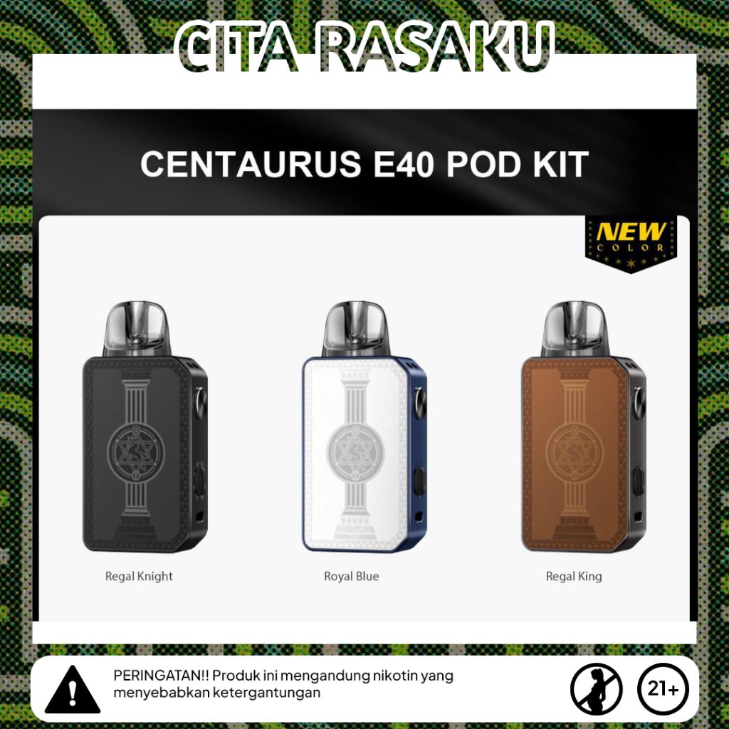 Jual CENTAURUS E40 POD KIT NEW COLOR DEVICE CENTAURUS E40 AUTHENTIC ...