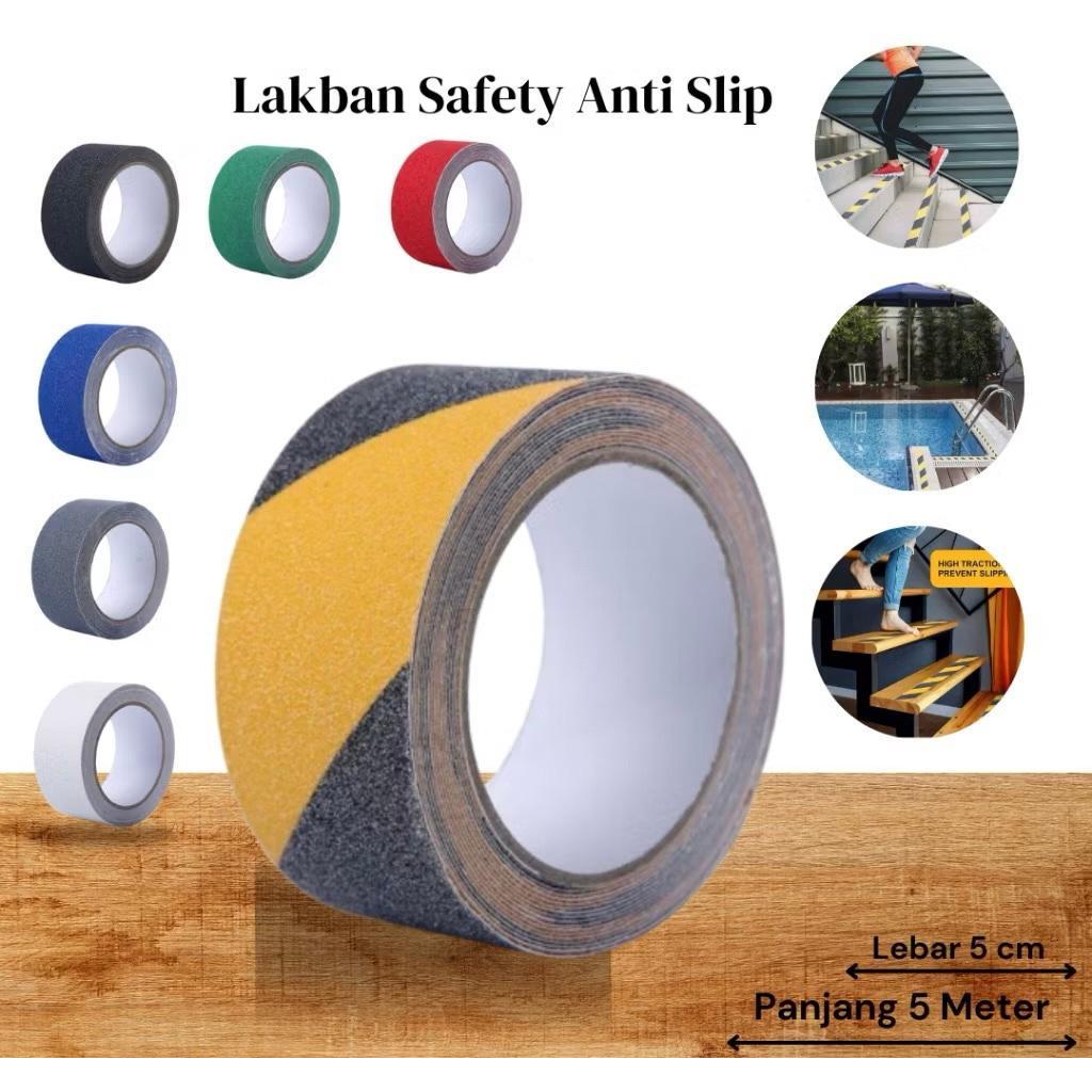 Jual Lakban Anti Slip Safety Walk tape Anti Licin Stiker Tangga Safety Floor Tape 5CM | Shopee ...