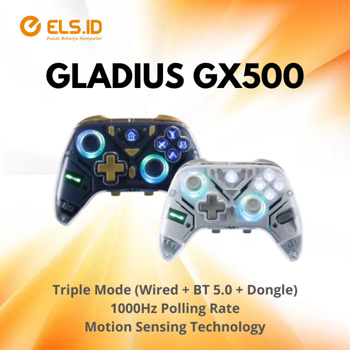 Jual Rexus Gladius GX500 Gamepad Gaming Triple Mode 100Hz Polling Rate | Shopee Indonesia