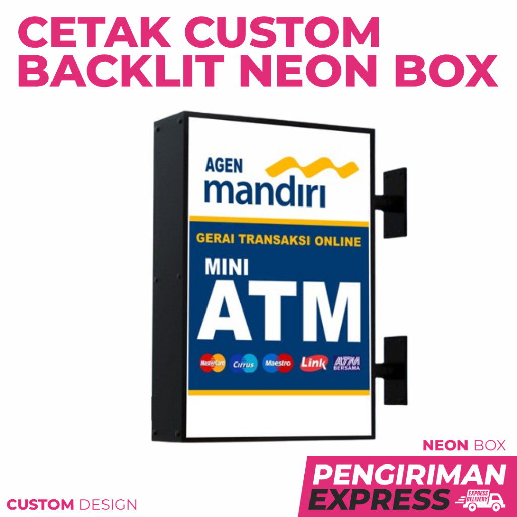Jual CETAK STIKER METERAN UV NEON BOX / BACKLIT | Shopee Indonesia