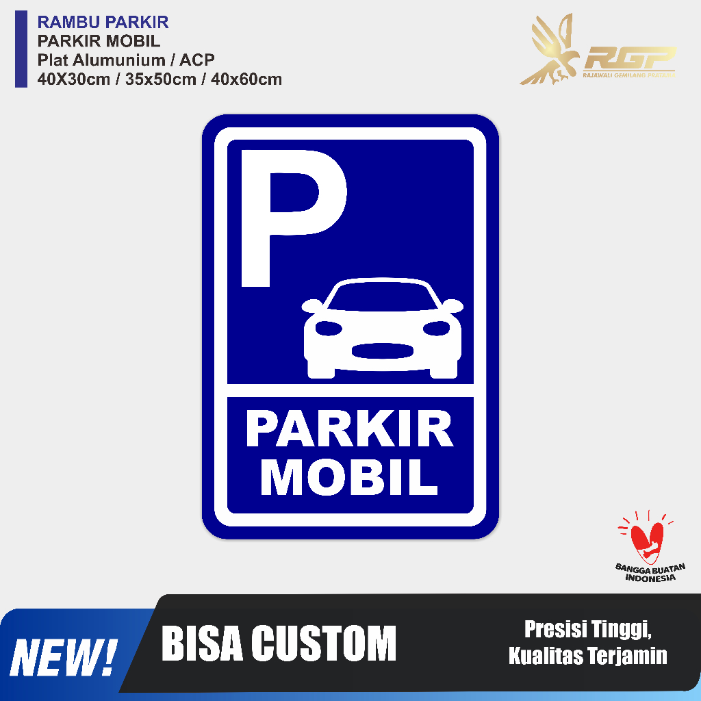 Jual Rambu Parkir Mobil - Plat Alumunium | Shopee Indonesia