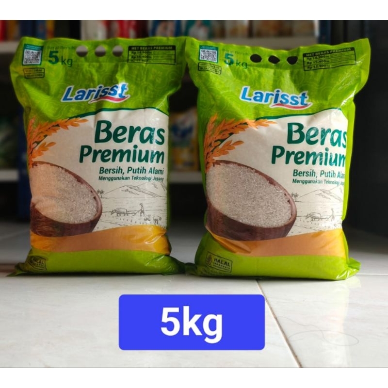 Jual BERAS LARISST PREMIUM KEMASAN 5KG | Shopee Indonesia