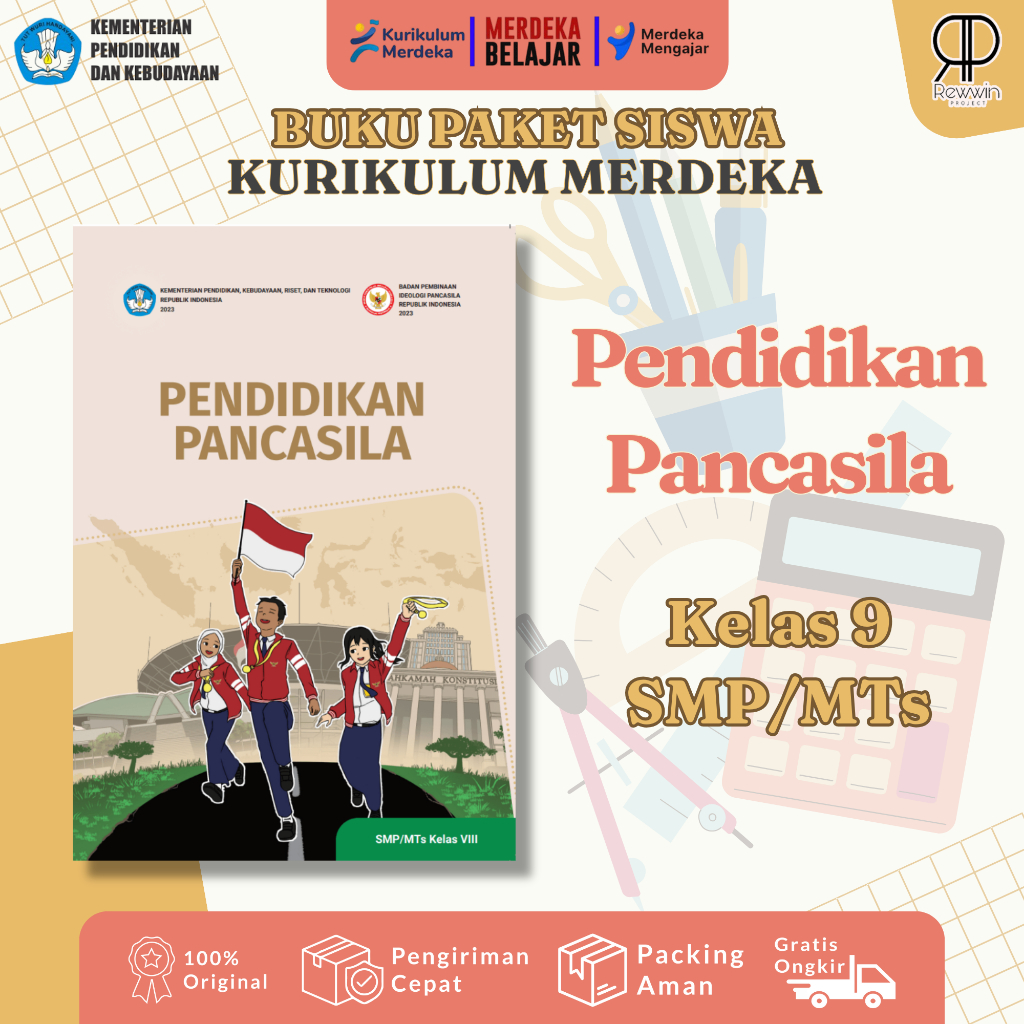 Jual Buku PENDIDIKAN PANCASILA - PPKN - Kelas 9 SMP/MTS Kurikulum Merdeka - BPIP | Shopee Indonesia