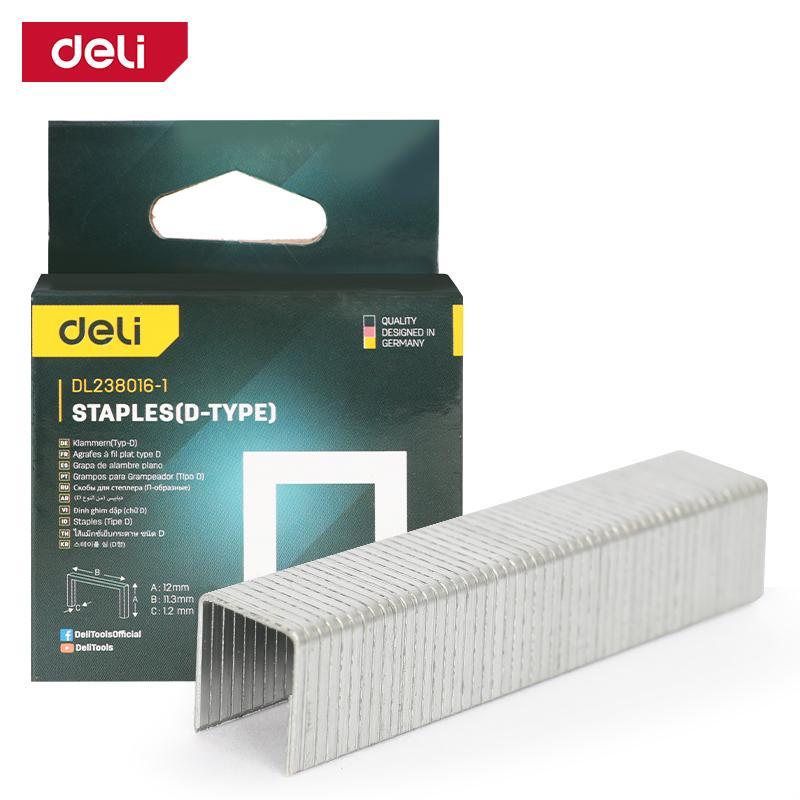 Jual Deli Staple Gun Refill / Isi Ulang Staples Tembak Tipe D EDL23801X ...