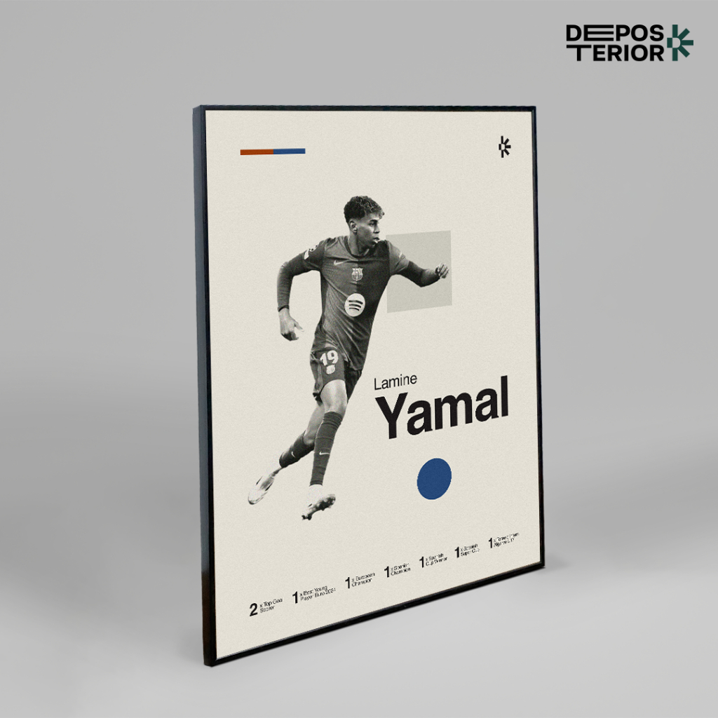 Jual Poster Frame Bola Lamine Yamal | Shopee Indonesia