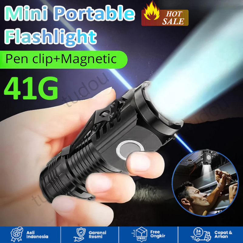 Jual Senter Mini LED 3 Mata / Senter Mini Anti Air Super Terang Senter ...