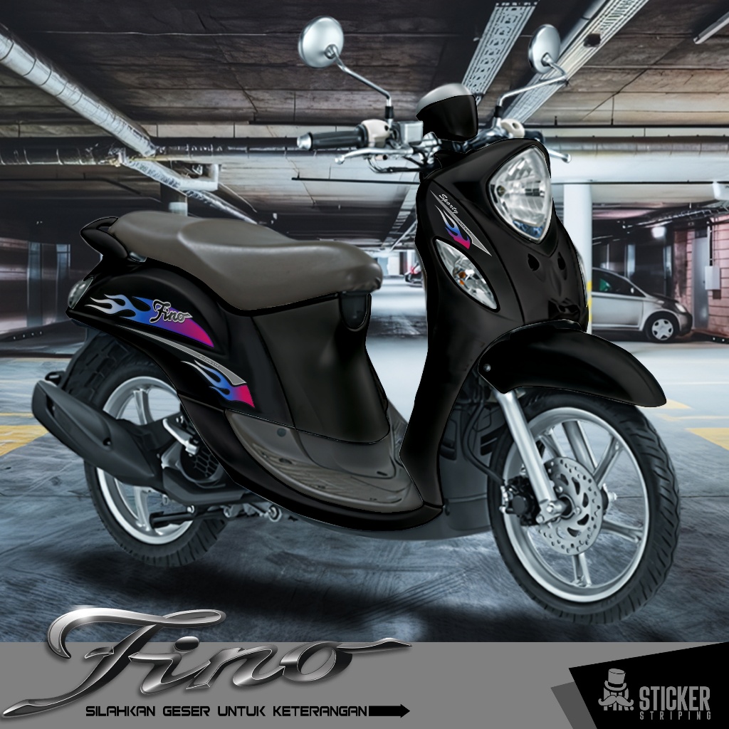 Jual Striping Yamaha Fino FI 125 Grande Premium UV Transparan Polet Lis ...