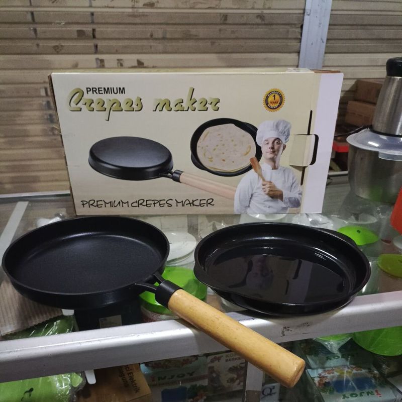 Jual Crepes Pan / Wajan kwalik plus loyang / Alat pembuat Mille crepes ...