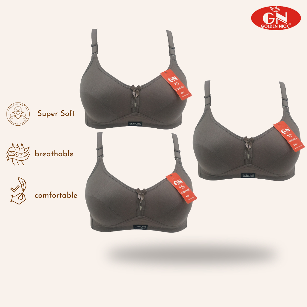 Jual Golden Nick -( ISI 3 ) Bh Sport Bra Busa Tipis Tanpa Kawat Murah Berkualitas COD JAKARTA ...