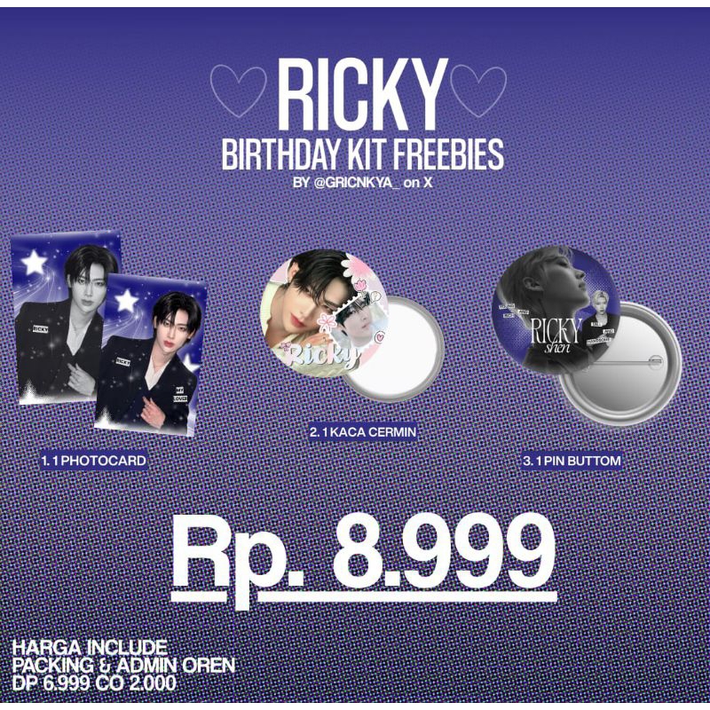 Jual RICKY BIRTHDAY FREEBIES | Shopee Indonesia