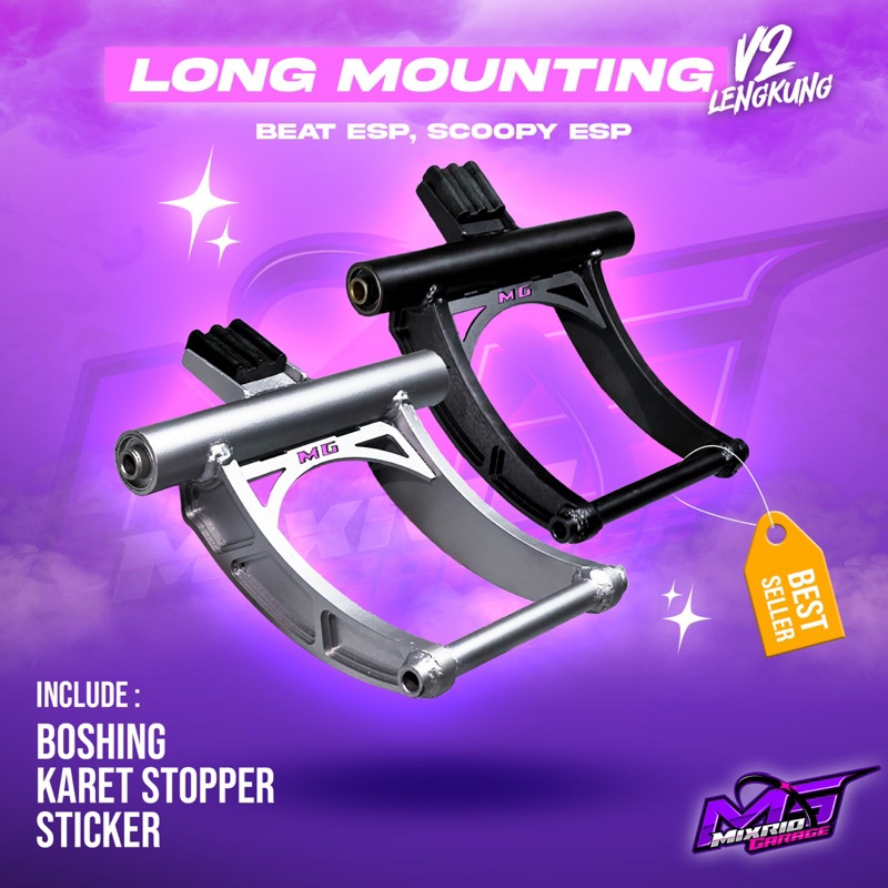 Jual MOUNTING BEAT ESP, SCOOPY ESP MIXRIOGARAGE V2 LENGKUNG | Shopee ...