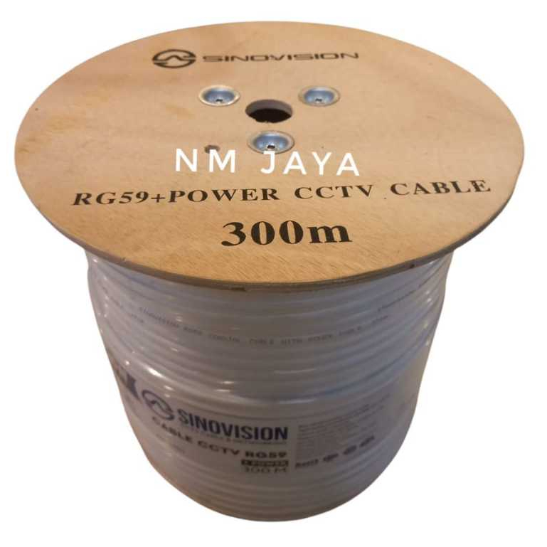 Jual Kabel Rg59 Plus Power Interluc atau Sinovision Coaxial 300 Meter ...