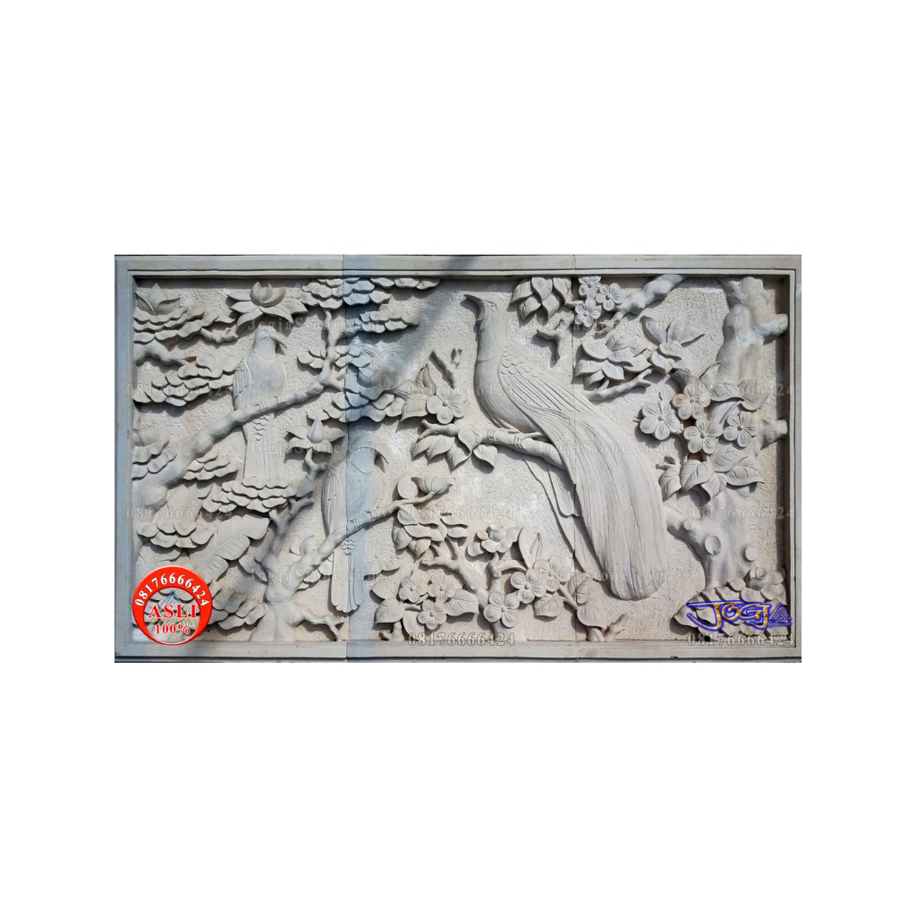 Jual 6 macam ukiran Relief motif Burung untuk hiasan tempel dinding ...